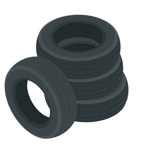 Tire cartoon Royalty Free Vector Image - VectorStock
