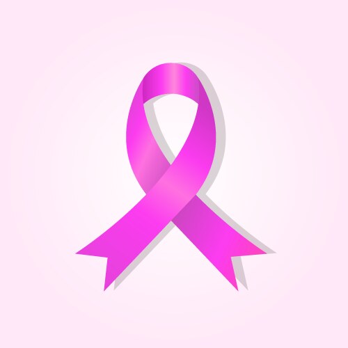 Pink ribbon awareness Royalty Free Vector Image