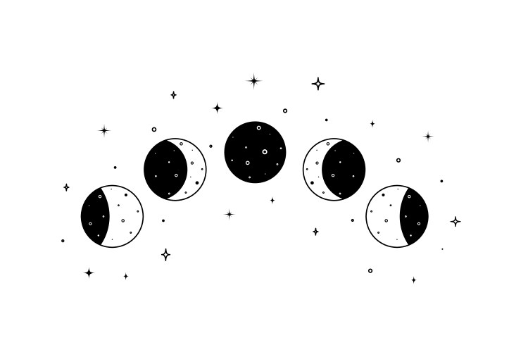 Minimalist Moon Vector Images (over 8,200)