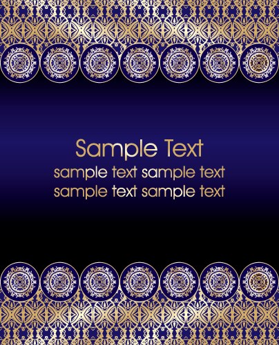 Gold border in the ancient greek style Royalty Free Vector