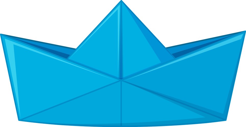 Paper cap as origami Royalty Free Vector Image