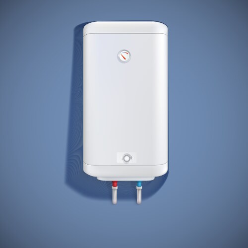 Realistic water heater Royalty Free Vector Image