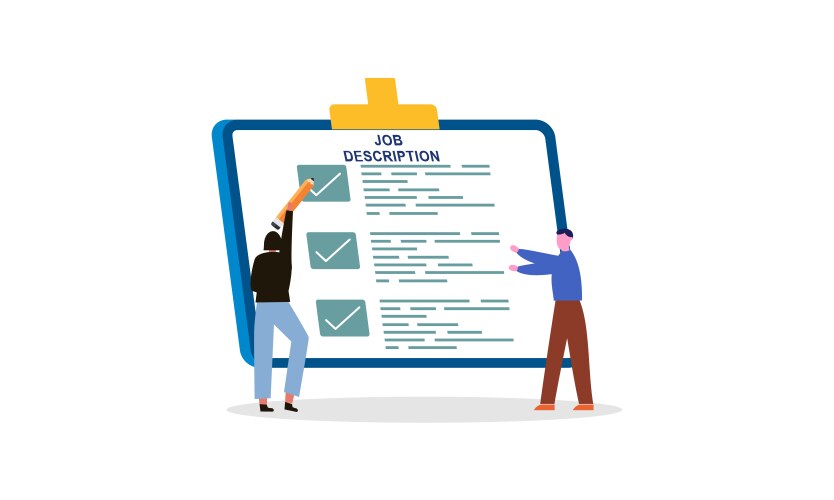 Job Duties And Responsibilities Description Vector Image