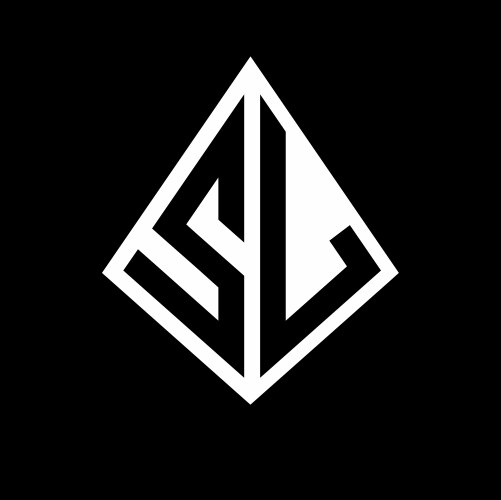 Sl logo letter monogram with triangle shape Vector Image