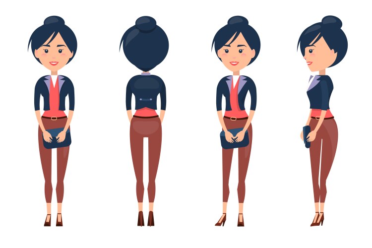 Cartoon Characters Front and Side View Vector Images (over 1,800)