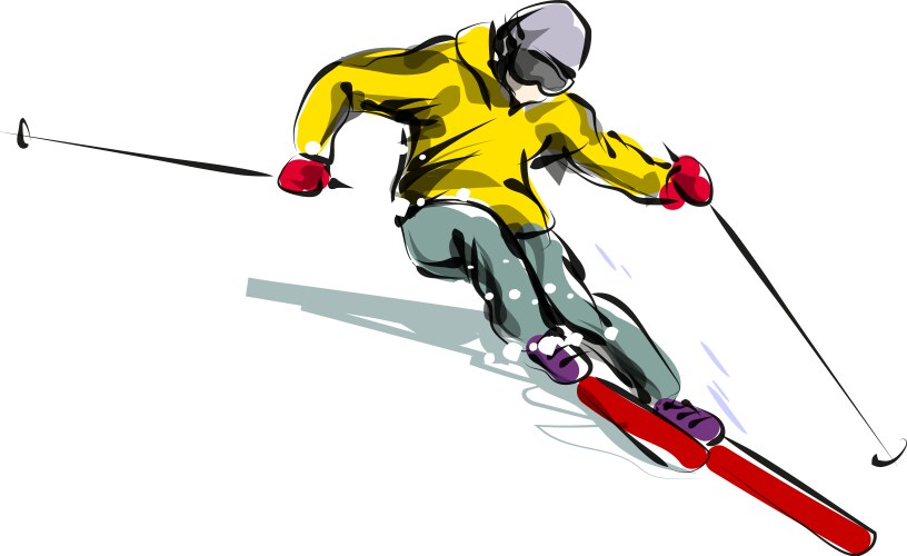 Cartoon Skier Vector Images (over 4,100)