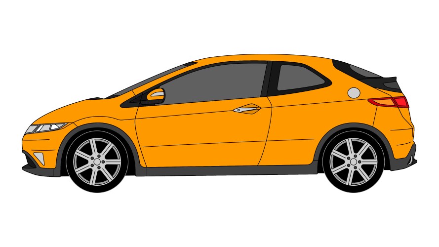 Honda civic Vector Images & Graphics for Commercial Use | VectorStock