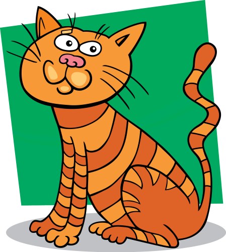 Cartoon cat Royalty Free Vector Image - VectorStock