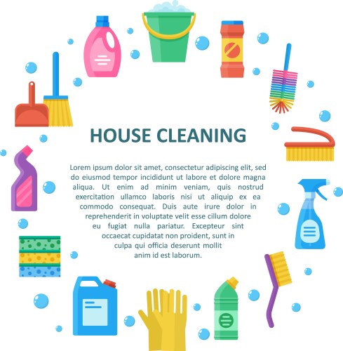House cleaning banner for clean service design Vector Image
