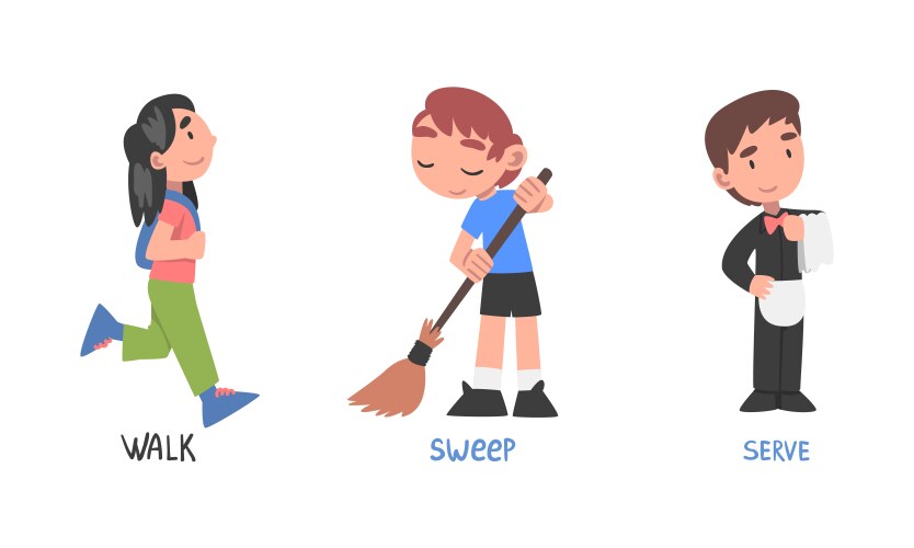 Verb Cartoon Vector Images (over 270)