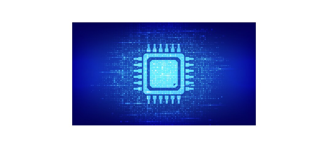 Machine learning icon made with binary code ai Vector Image