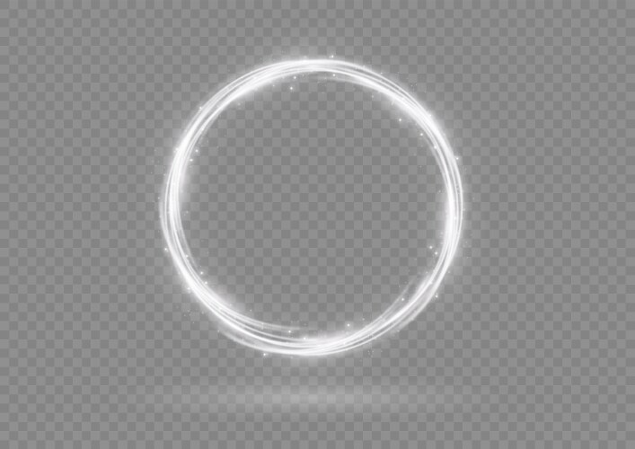 Shining golden ring abstract gold glowing round Vector Image