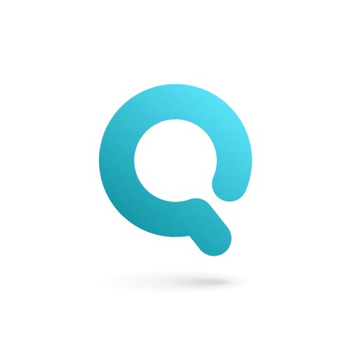 Letter q mosaic logo icon design template elements