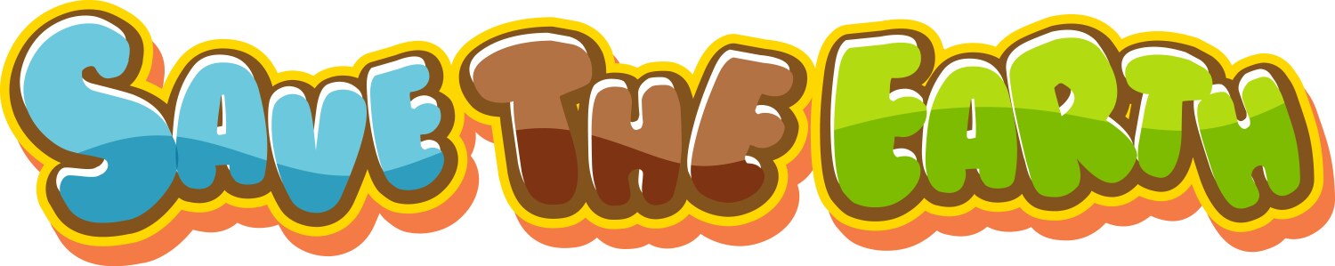 Poster design for stop pollution with earth Vector Image