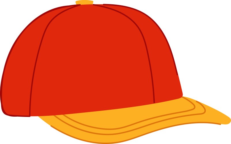 Hat baseball cap cartoon Royalty Free Vector Image