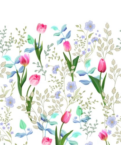 A spring decorative bouquet of roses flowers Vector Image