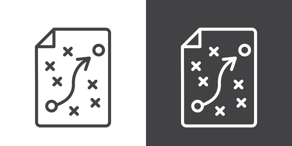 Roadmap icon Royalty Free Vector Image - VectorStock