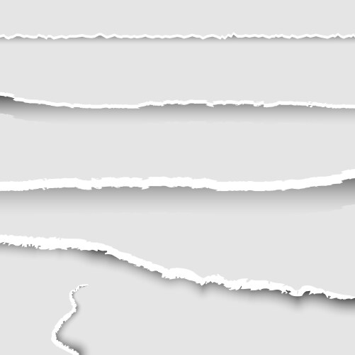 Torn paper set Royalty Free Vector Image - VectorStock