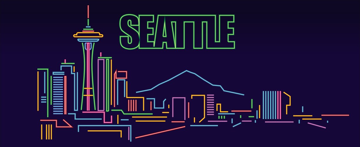 Seattle Skyline Vector Images (over 550)