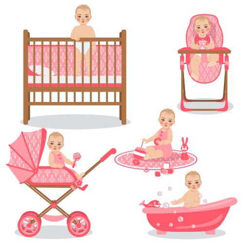 Baby Girl Vector Images (over 190,000)