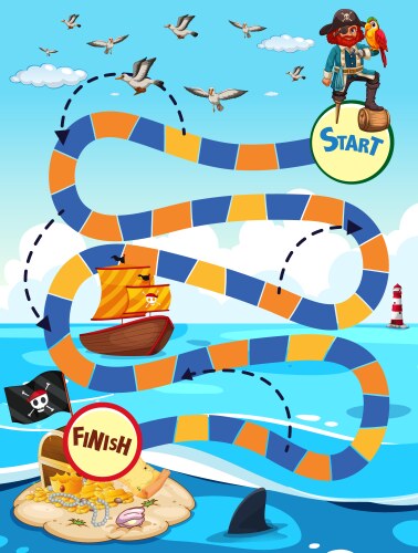 Christmas board game Royalty Free Vector Image