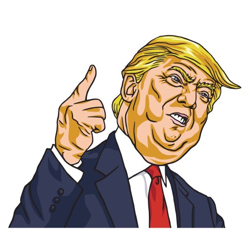 Cartoon trump Vector Images & Graphics for Commercial Use | VectorStock