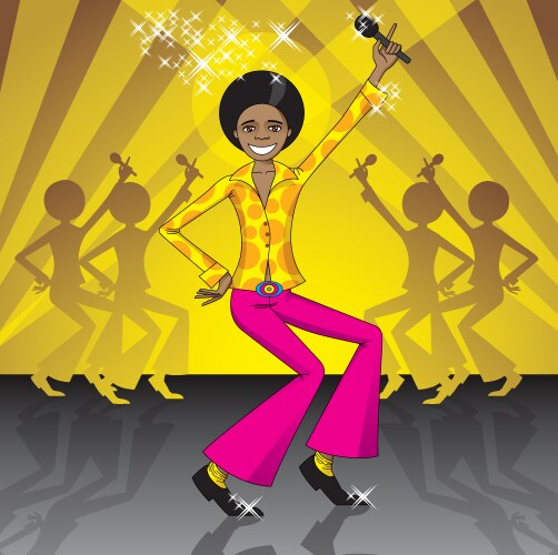 Singing and dancing Royalty Free Vector Image - VectorStock