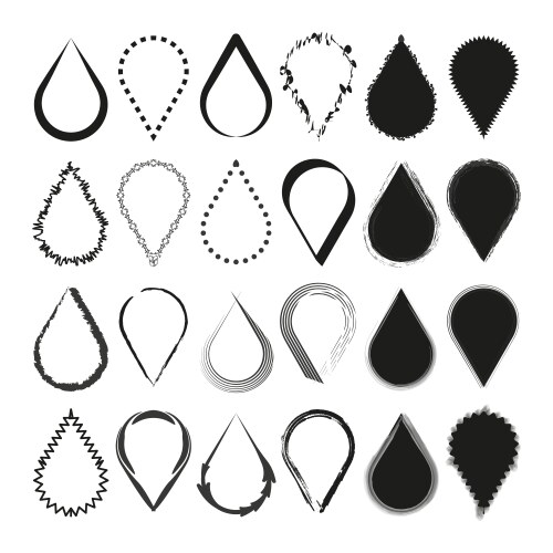 Teardrop Shapes Vector Images (over 3,200)