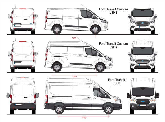 Ford Transit Van Vector Images (over 110)