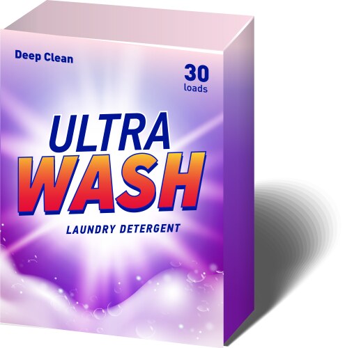 Detergent Powder Packaging Mockup Vector Images (over 360)
