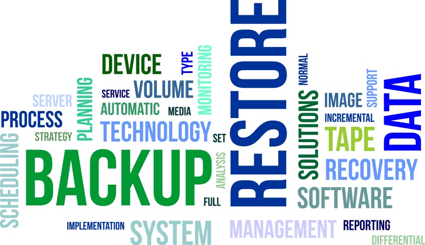 Backup Restore Vector Images (over 2,400)