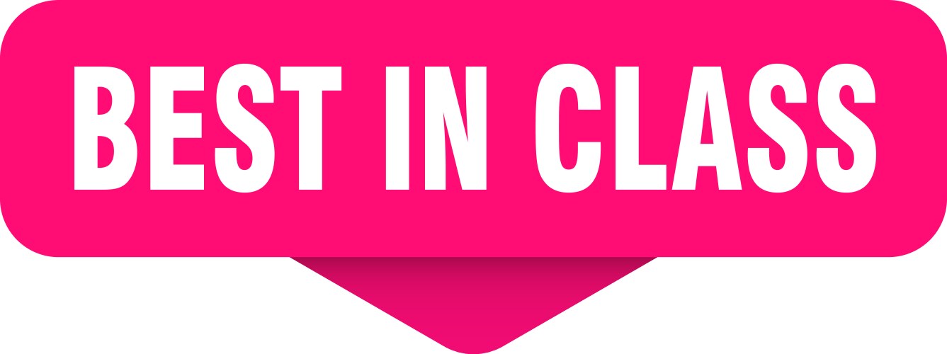 Best in class sticker sign Royalty Free Vector Image