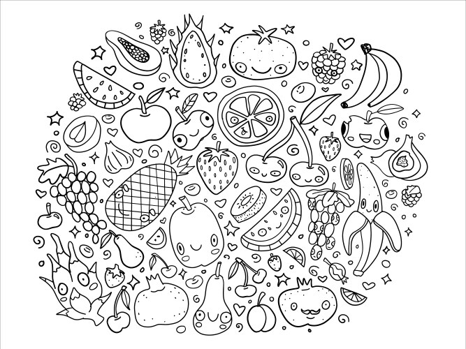 Watermelon Color Page Vector Images (over 2,100)