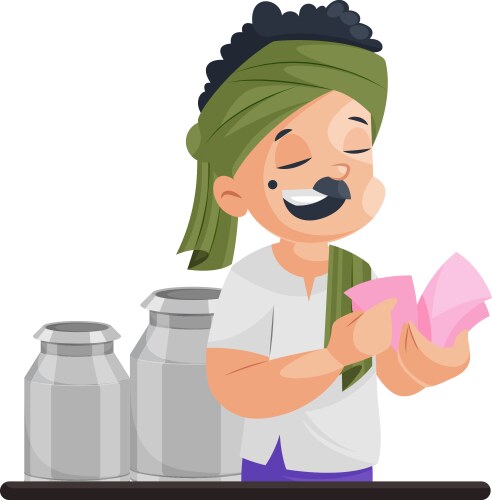 A milkman Royalty Free Vector Image - VectorStock