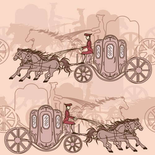 Royal carriage Royalty Free Vector Image - VectorStock