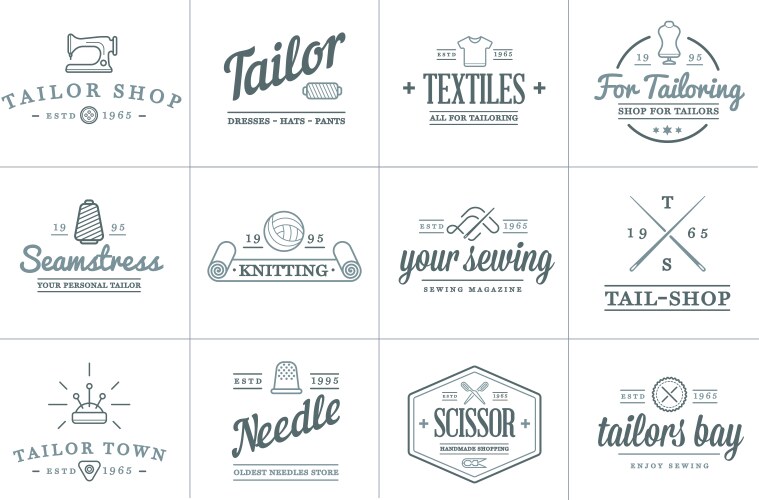 Tailoring Icon Vector Images (over 60,000)