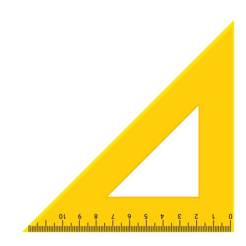 Protractor scale measuring rulers Royalty Free Vector Image