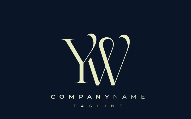 Yw logo Vector Images & Graphics for Commercial Use | VectorStock
