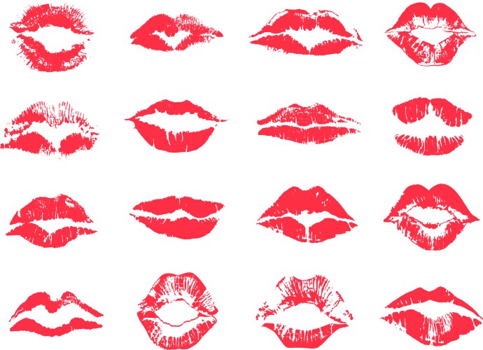 Female red lips Royalty Free Vector Image - VectorStock
