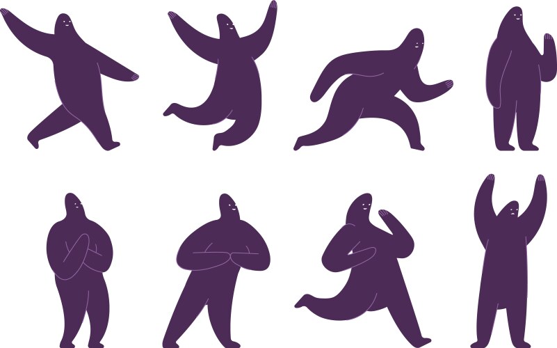 Abstract human portrait banner profile border Vector Image