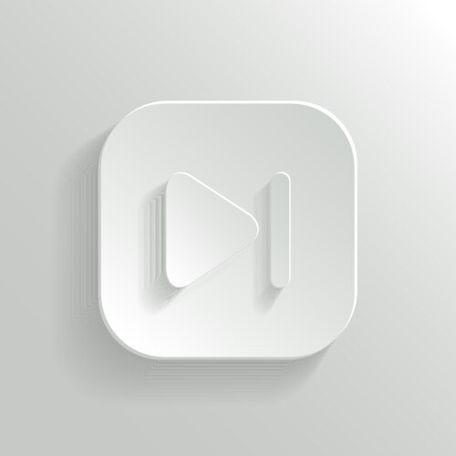 Microphone icon - white app button Royalty Free Vector Image