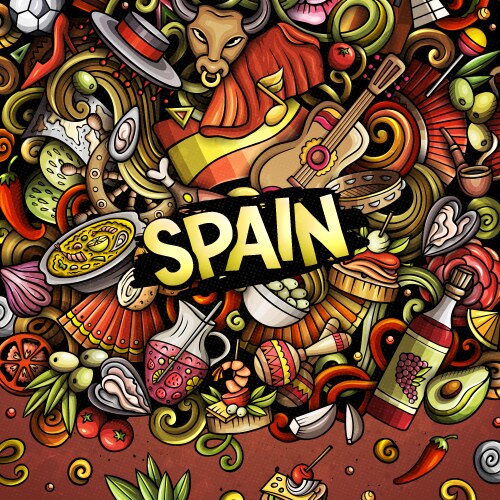 Spanish Cartoon Journey Vector Images (over 250)