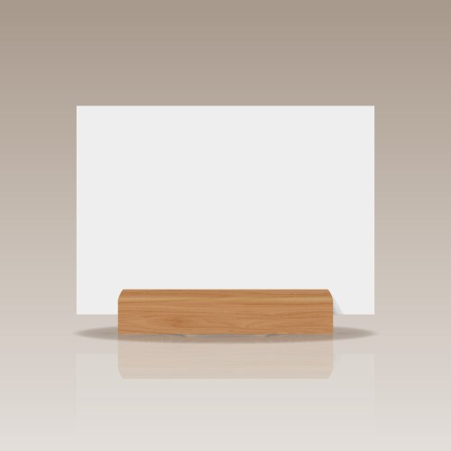 3d realistic white horizontal empty blank paper Vector Image
