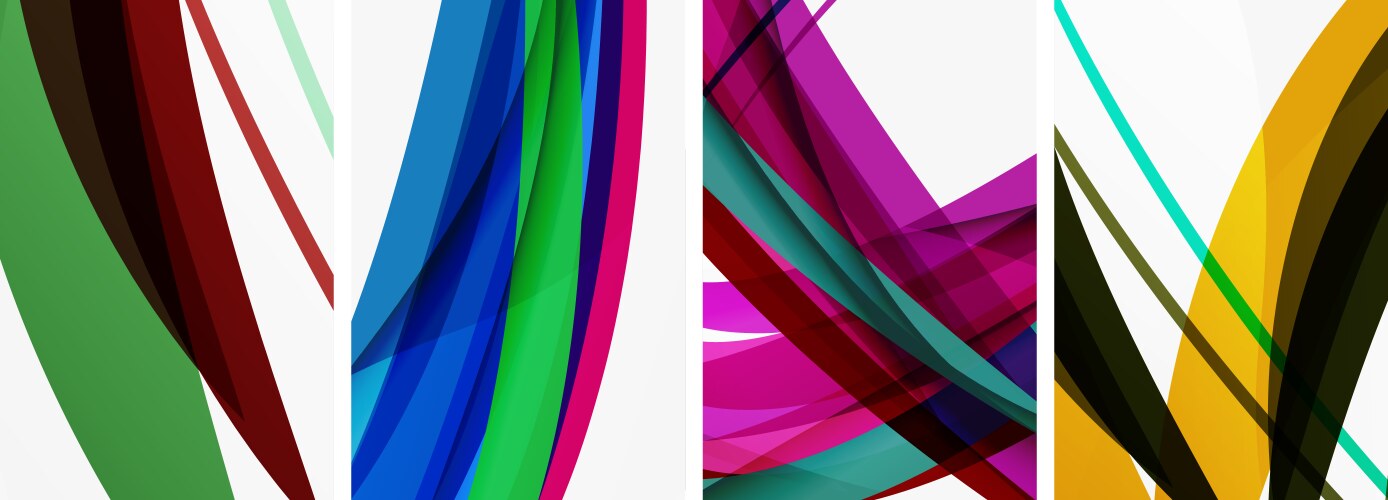 A bunch of colorful triangles on white Royalty Free Vector