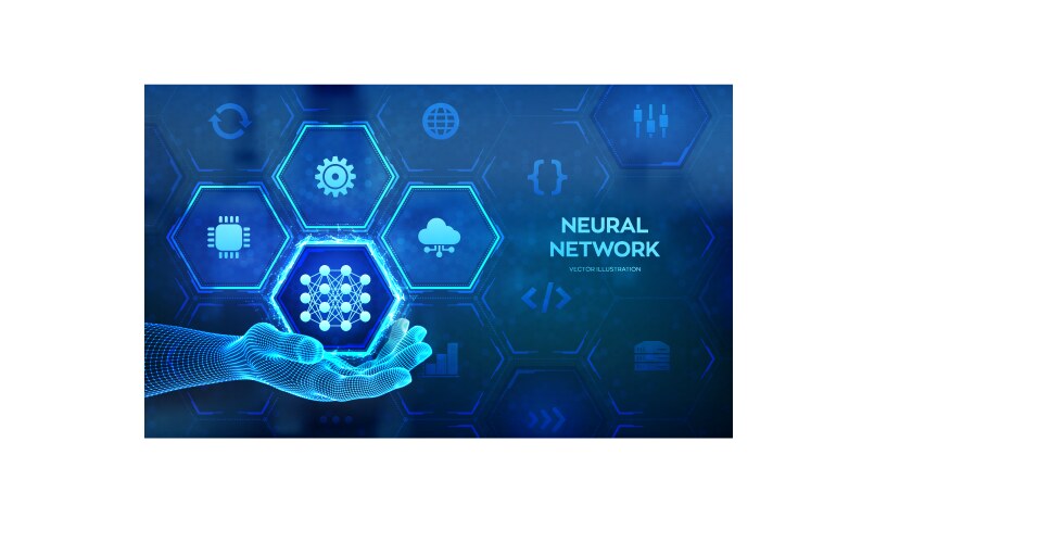 Ai artificial intelligence neural networks Vector Image