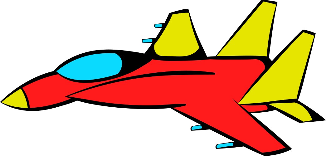 Fighter plane emblems and icons set Royalty Free Vector