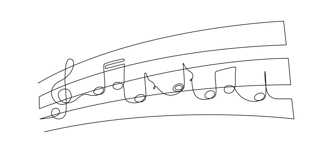Continuous Line Drawing Music Vector Images (over 3,200)