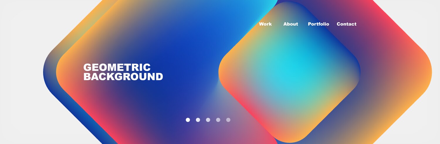 A vibrant geometric background with colorful Vector Image