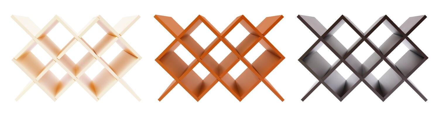 Wooden rack storage stand Royalty Free Vector Image