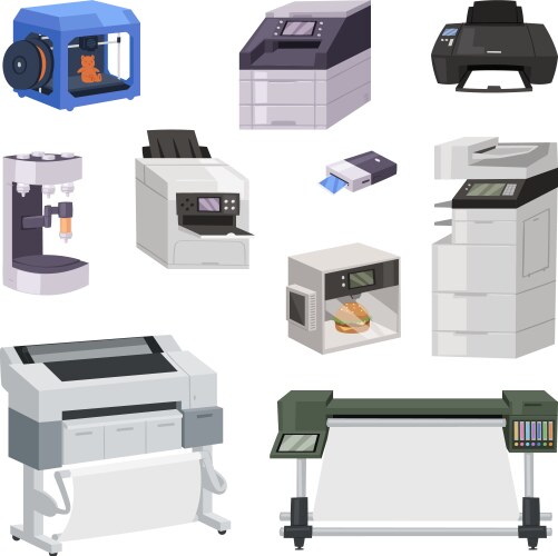 Professional office copier multifunction printer Vector Image